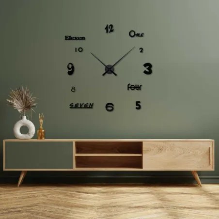 Moderní, designové nalepovací nástěnné hodiny | SENTOP 12S007-12S033