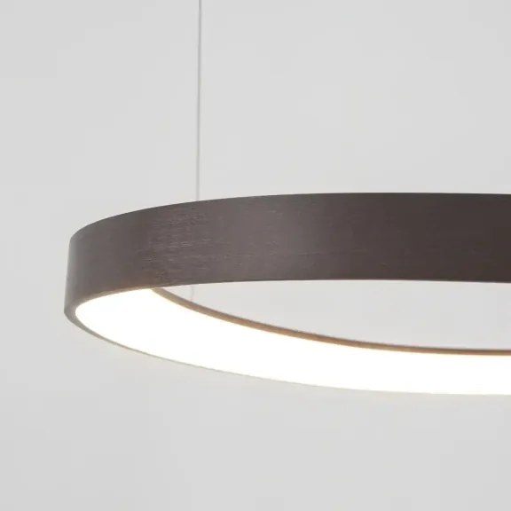 LED lustr Esteva 65 hnědá