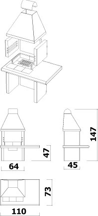 Norman Party zahradní krb