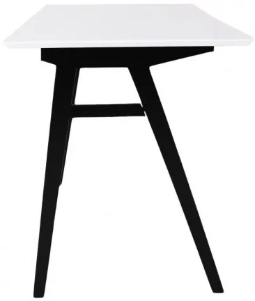 Stůl VOJENS 120 cm bílý, černá podnož House Nordic 2402021