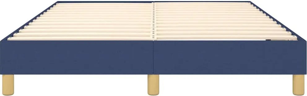 Rám postele s boxspringem modrý 140 x 190 cm textil 3120612