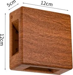 Brilagi - LED Venkovní nástěnné svítidlo QUADRAY LED/6W/230V dekor dřeva IP54