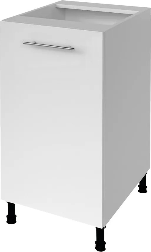 Aqualine TERNO spodní skříňka s dvířky, 40x74x50 cm, bílá lesk