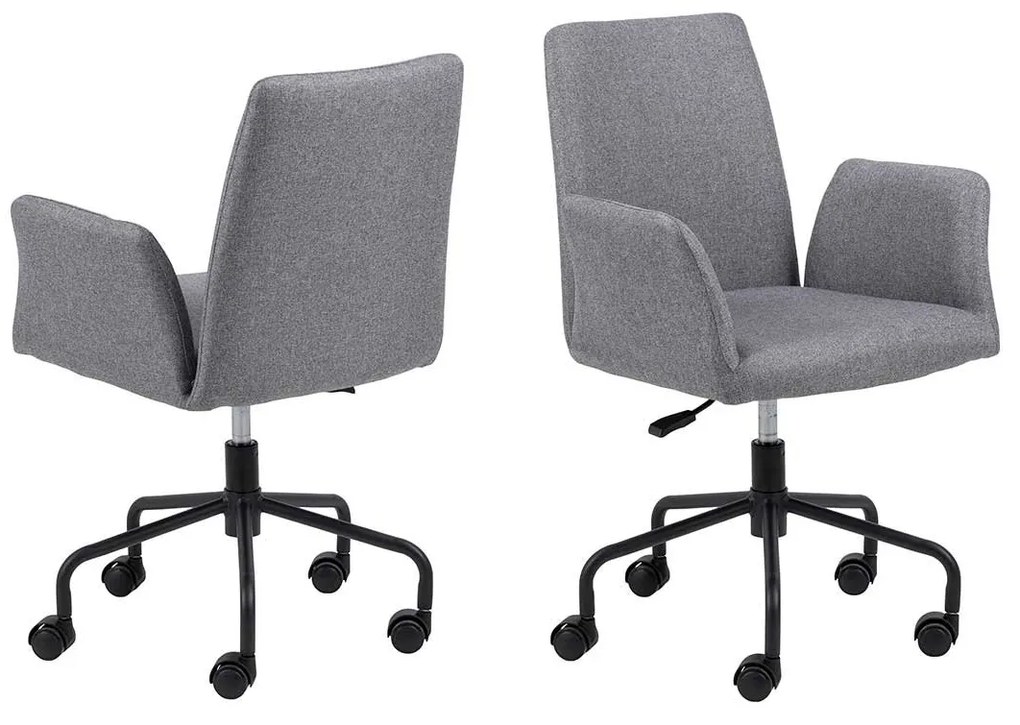 ACTONA Kancelářská židle Naya šedá 84 × 57 × 58,5 cm