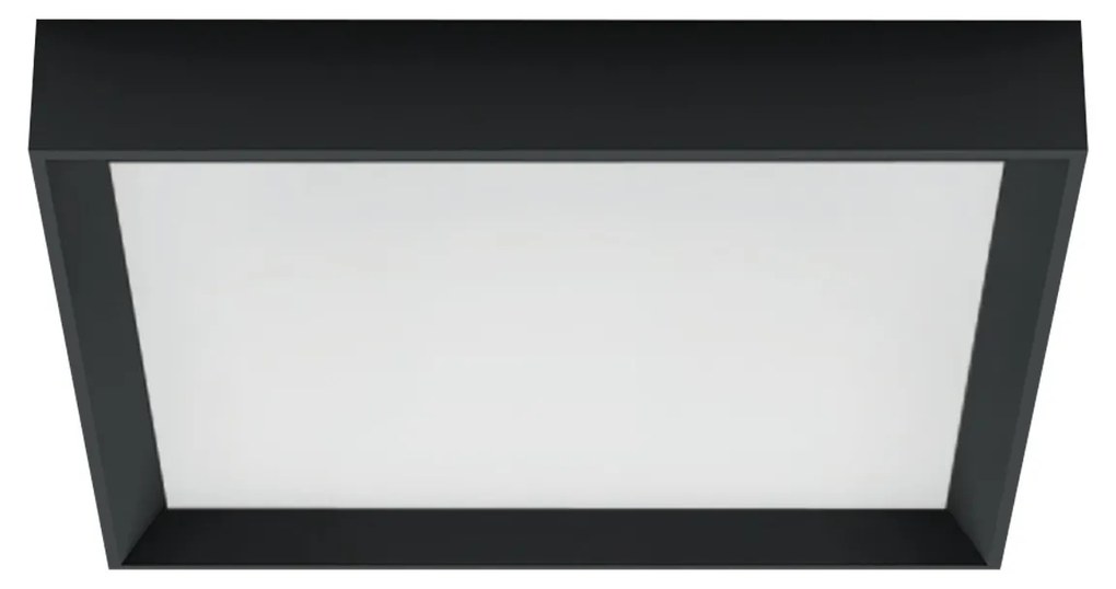 Linea Light CA003DBBMDI Tara_Q, černé stropní svítidlo, 45W LED 2700K, 50x50cm