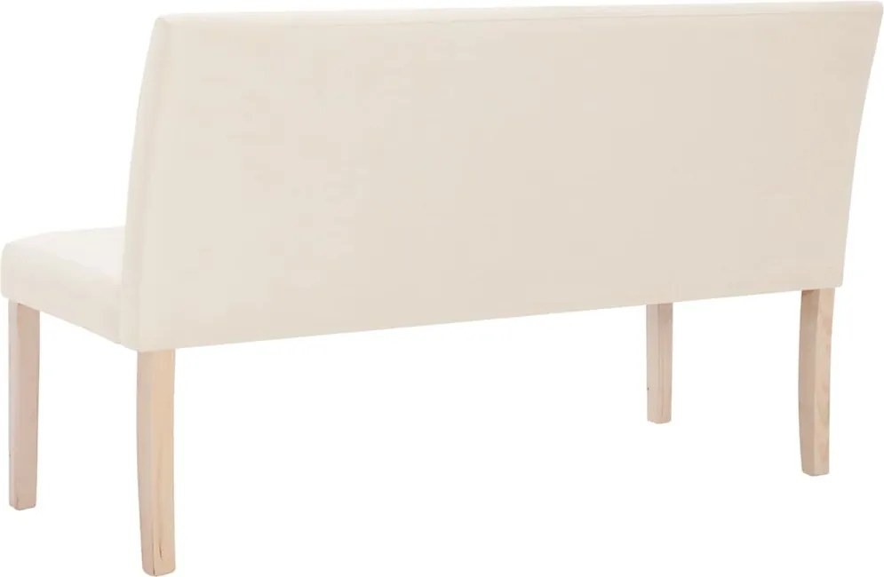 Lavice 139,5 cm krémová polyester 281337