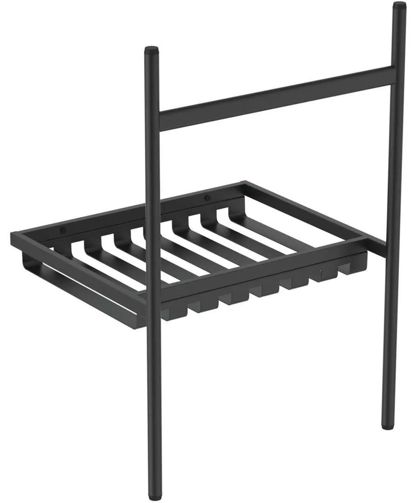 Ideal Standard Conca - Kovový podstavec pro umyvadlo 60 cm, hedvábná černá E2531XG