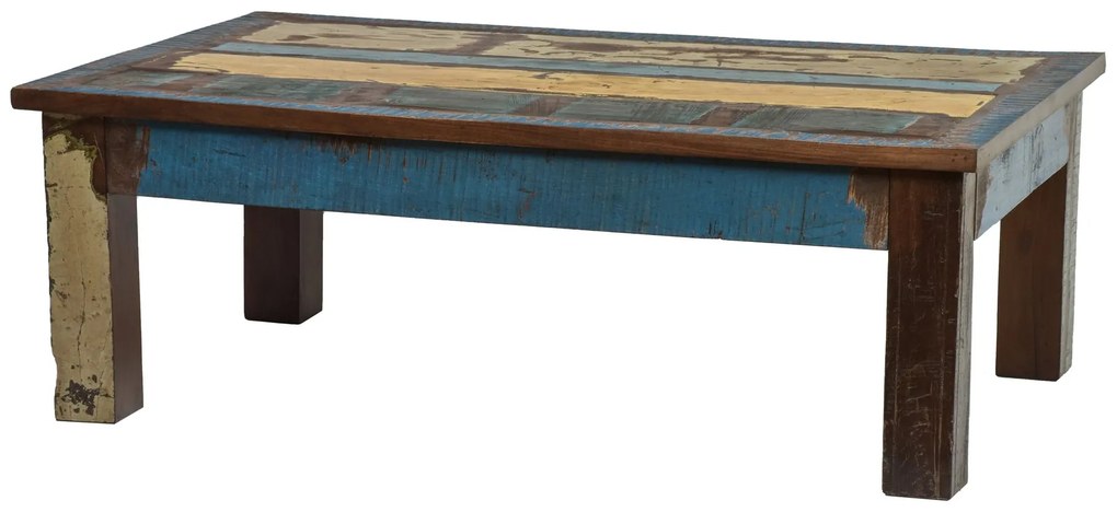 Sanu Babu Konferenční stolek v "Goa" stylu, teakové dřevo, 123x77x43cm