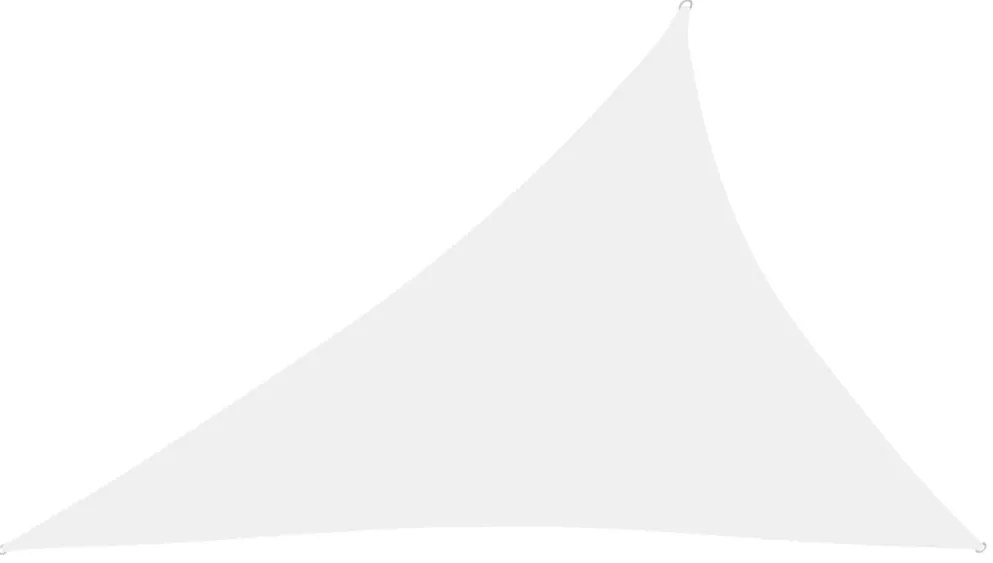 135294 vidaXL Stínící plachta oxfordská látka trojúhelník 4 x 5 x 6,4 m bílá
