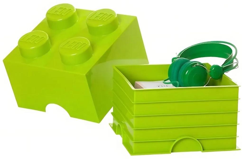 Lego® Světle zelený úložný box LEGO® Smart 25 x 25 cm