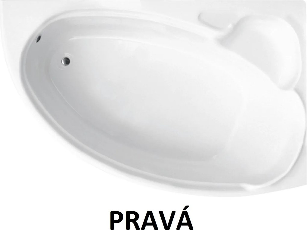 Besco FINEZJA NOVA 170 x 110 cm VANFINN170P vana bez nožiček pravá