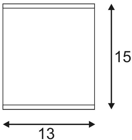 SLV 229554 Theo Ceiling, stropní venkovní svítidlo, 1x75W GU10 ES111, stříbrnošedá, výška 15cm, IP44