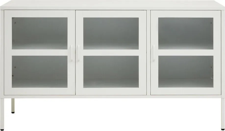 Bílá ocelová vitrína 140x80x45 cm Acier – Premier Housewares