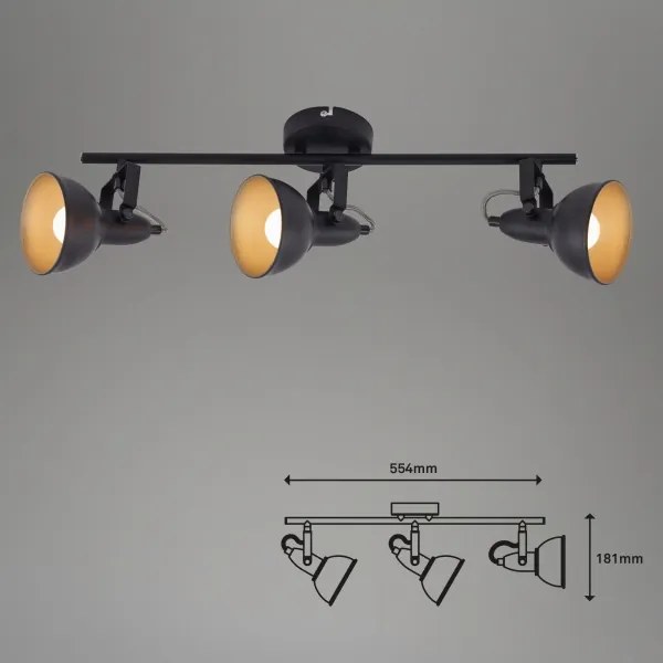 Bodové svítidlo 3xE14/40W/230V černá