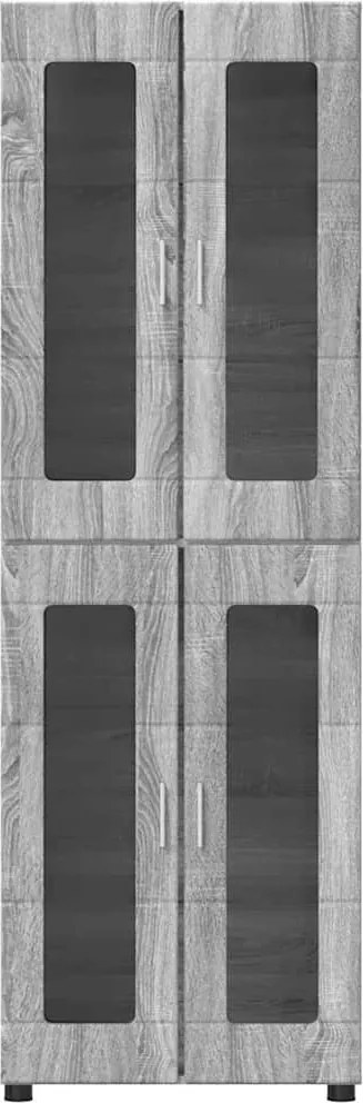 Vysoký bufet FLORIN 60 x 35 x 182 cm Šedá Sonoma 3397910