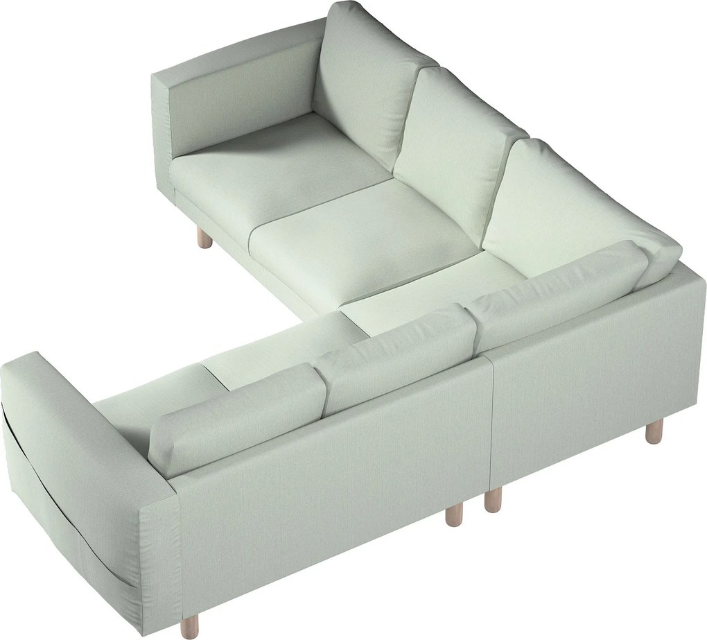 Potah na pohovku IKEA Norsborg rohová 4-místná barva modrá látka pletený vzor
