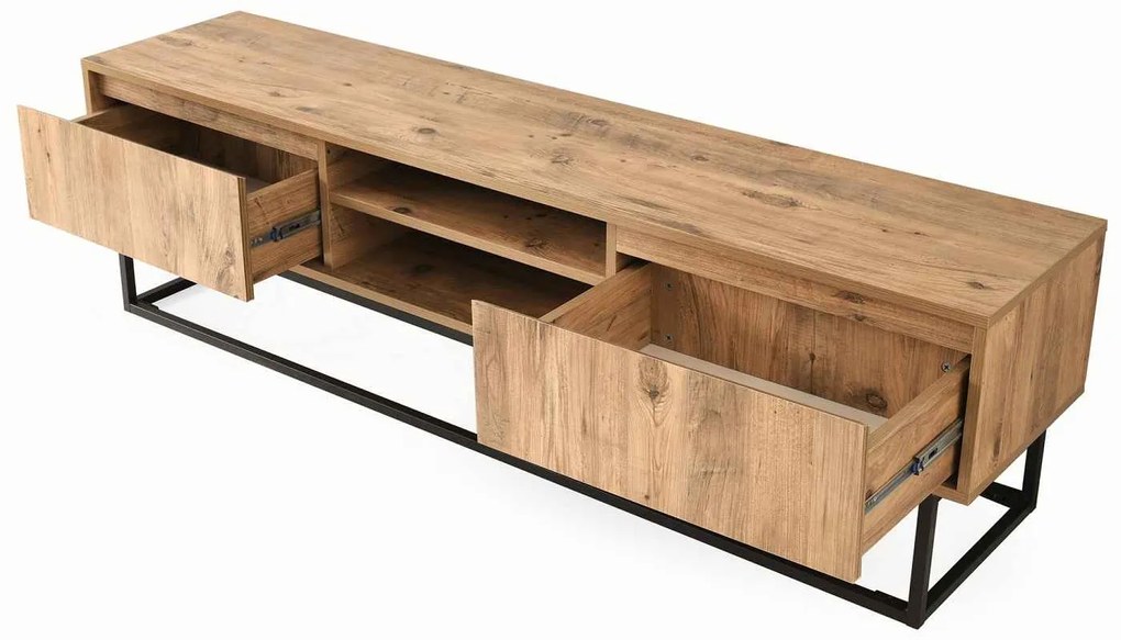 Designový TV stolek Balwina 140 cm borovice