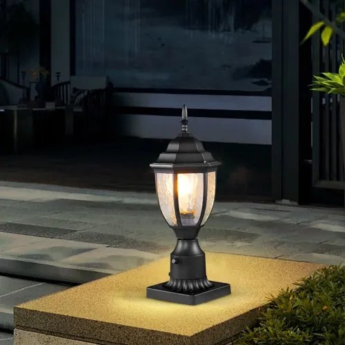2 PC Soumrak do úsvitu Svítidlo na sloup venkovní lampy 390 mm Držák na sloup