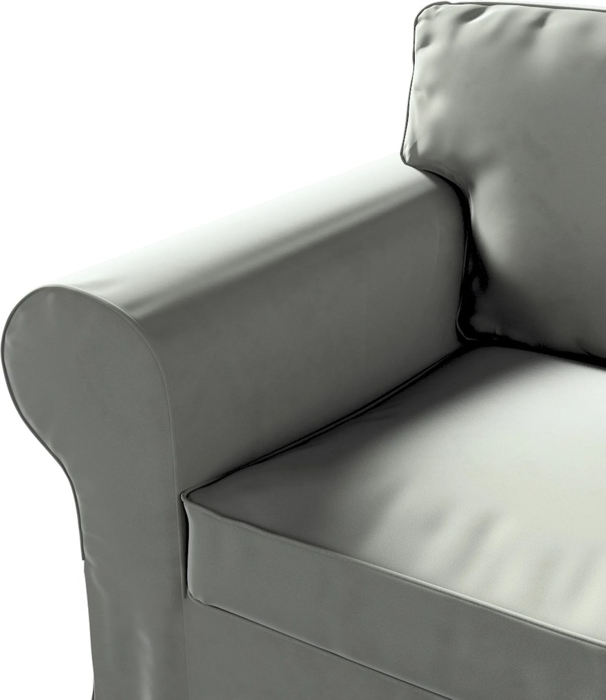 Potah na křeslo IKEA Ektorp barva šedá látka lesklé, sametová