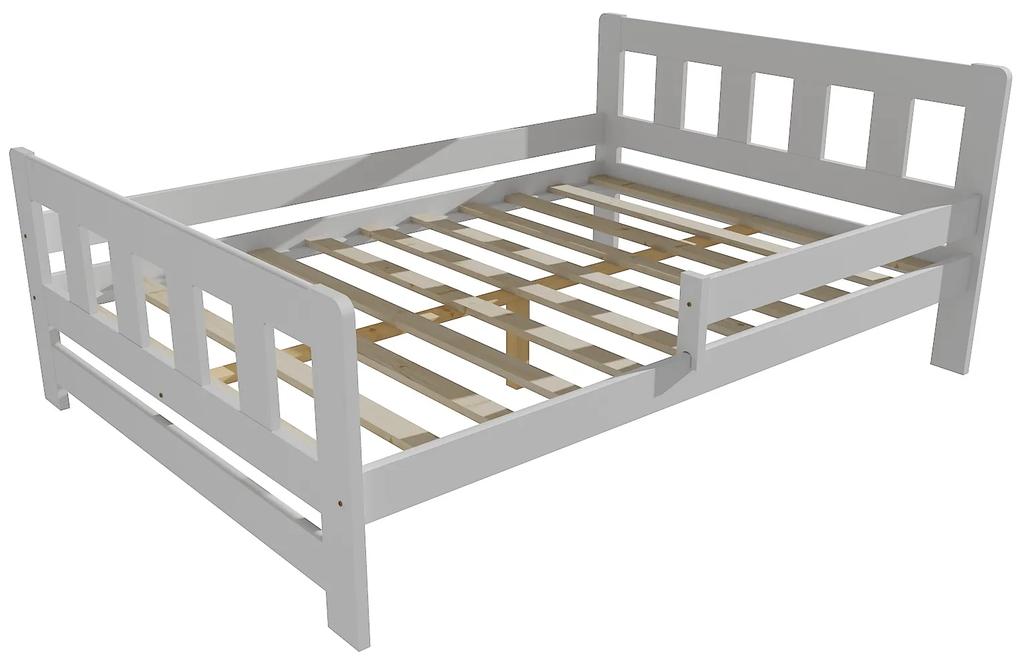 Vomaks Dětská postel se zábranou VMK010FA KIDS Rozměr: 80 x 200 cm, Barva: barva bílá