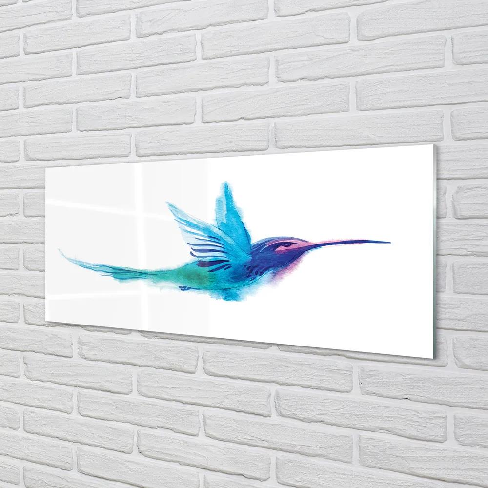 akrylový obraz malované papoušek 120x60 cm