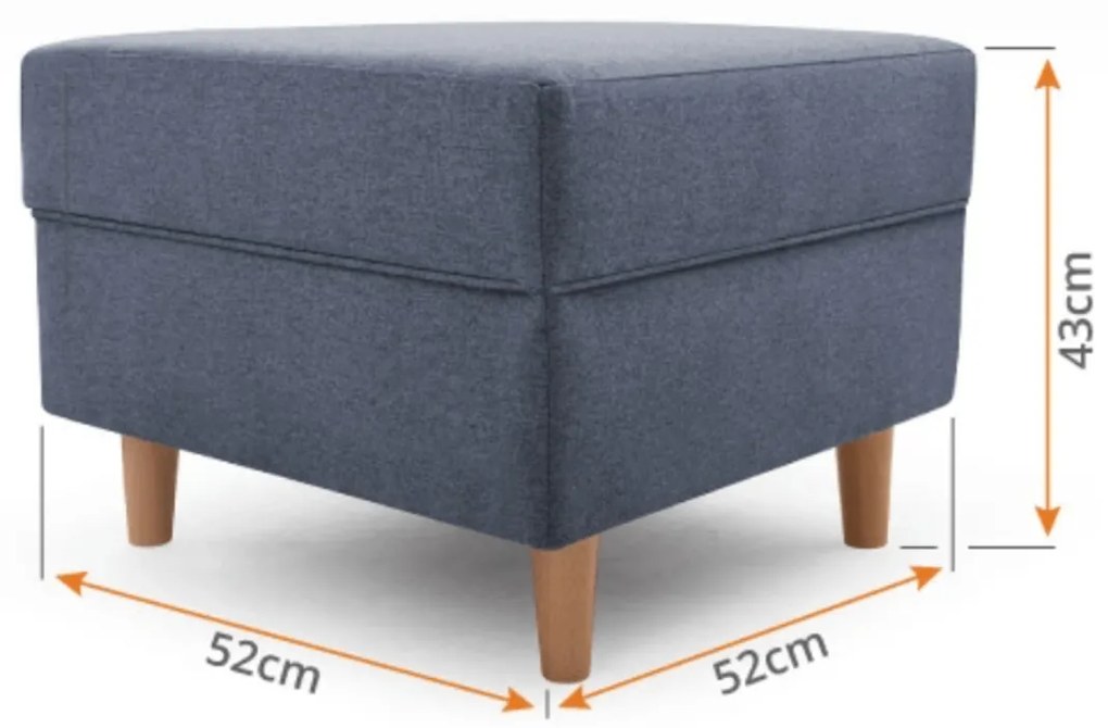 IDZ Podnožka LOFT Barva látky: Růžová (Avra 10)