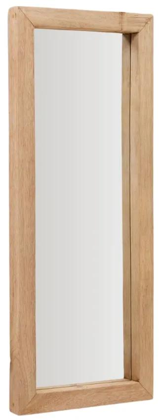 OnaDnes -20% Dřevěné závěsné zrcadlo Kave Home Maden 120 x 50 cm