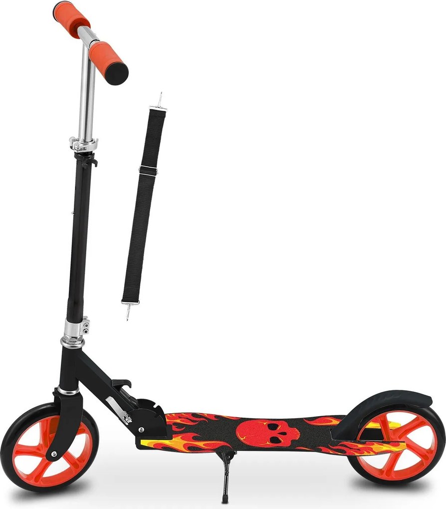 Juskys Městská koloběžka s velkými koly Design: Fire