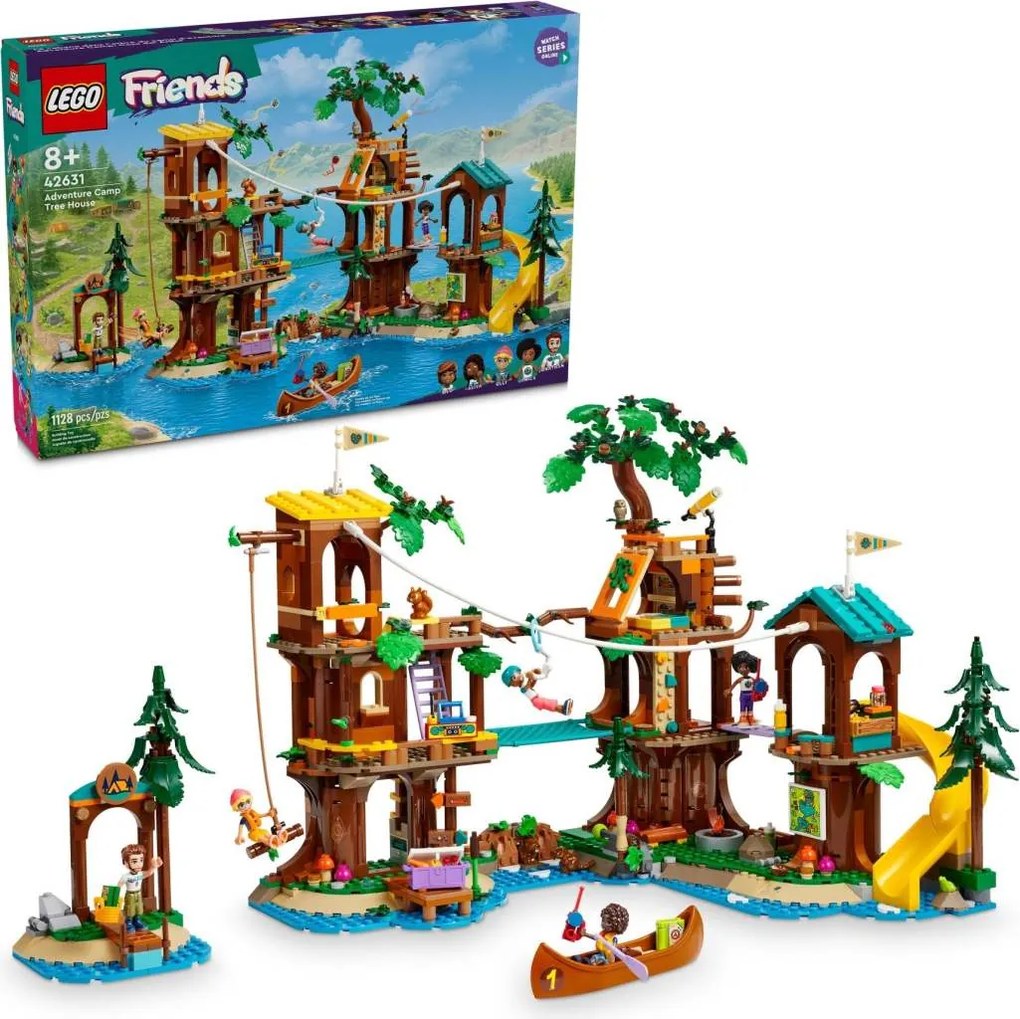 Lego stavebnice lego friends 42631 dobrodružný tábor – dům na stromě