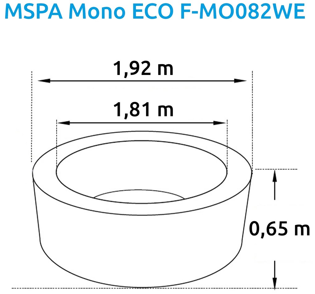 Marimex | Vířivý bazén MSPA Mono ECO F-MO082WE | 11400281
