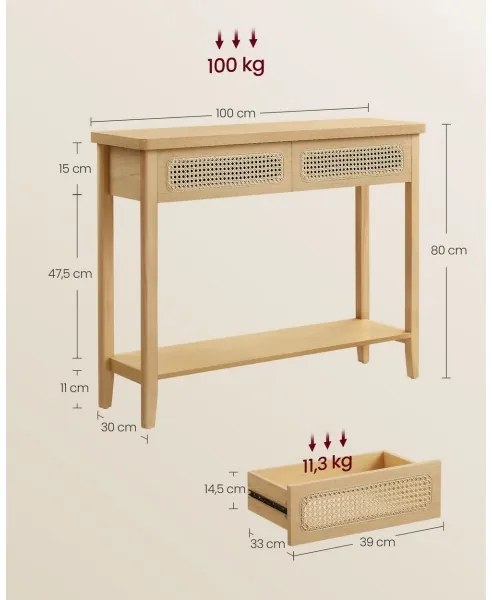 Odkládací stolek FALKO hnědá