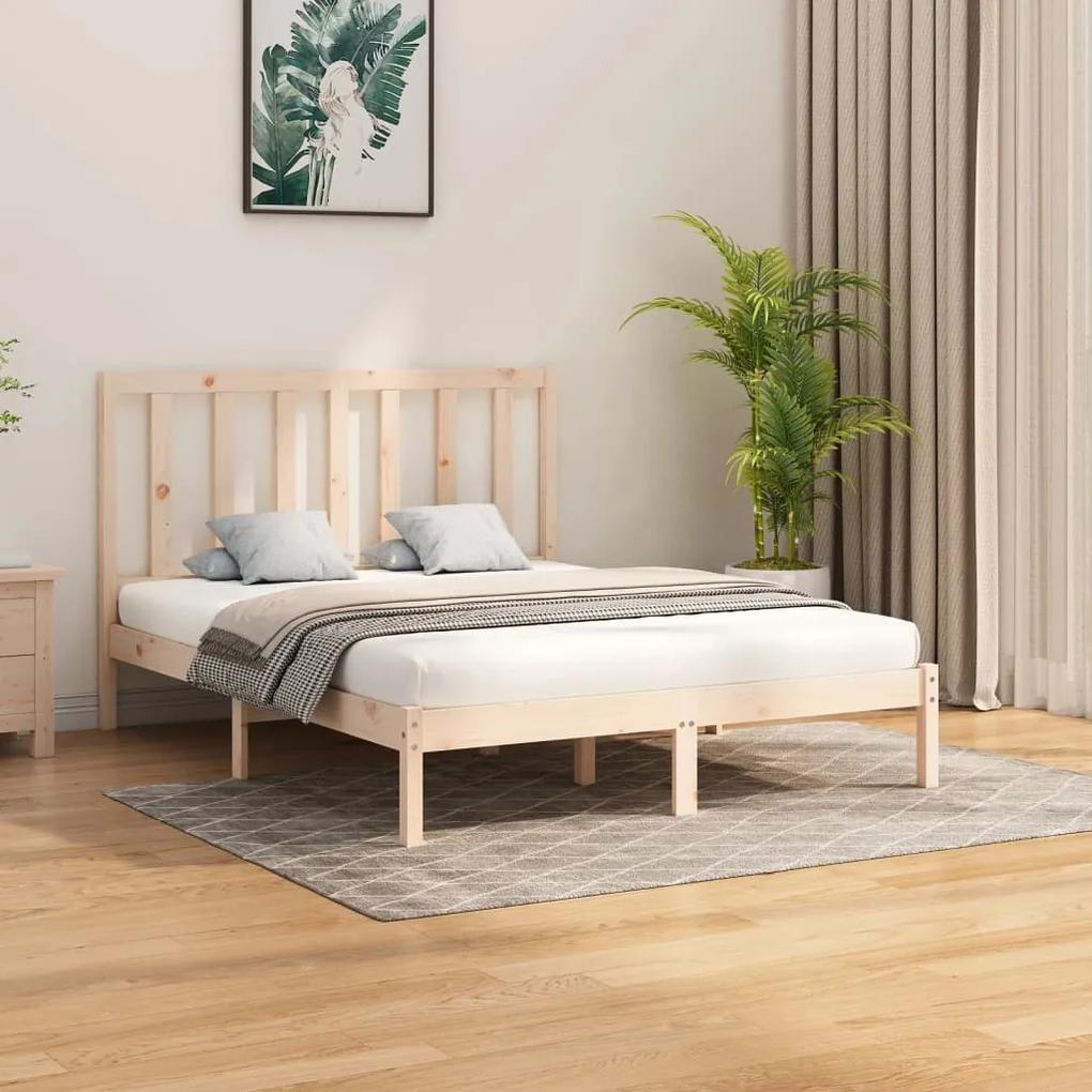 Rám postele masivní dřevo 160 x 200 cm,  3106778