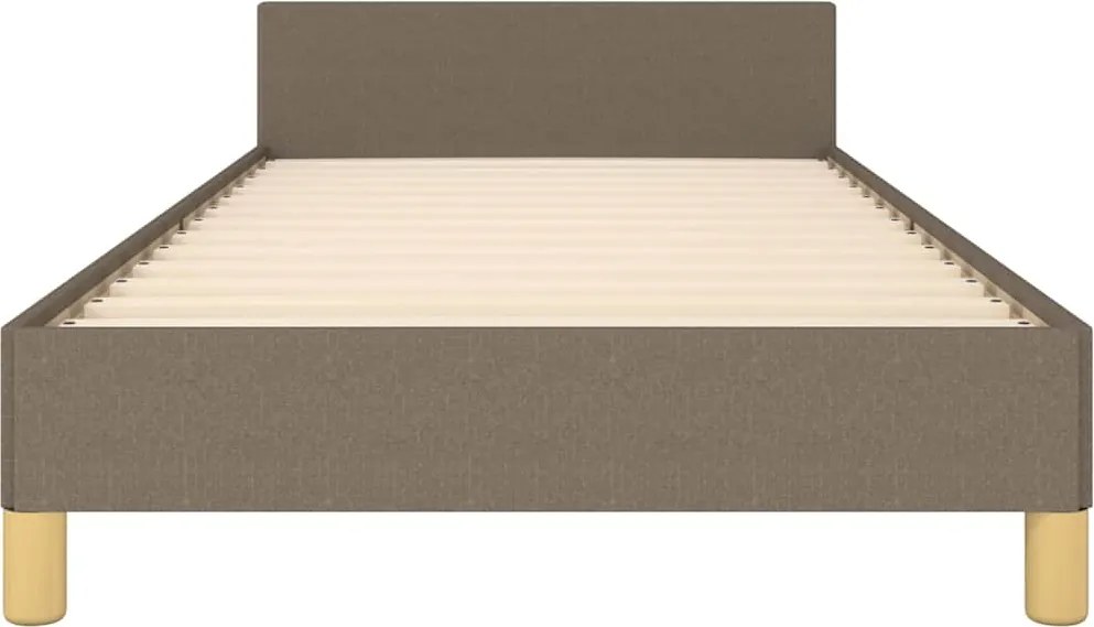 Rám postele bez matrací taupe 90x200 cm textil 3125110