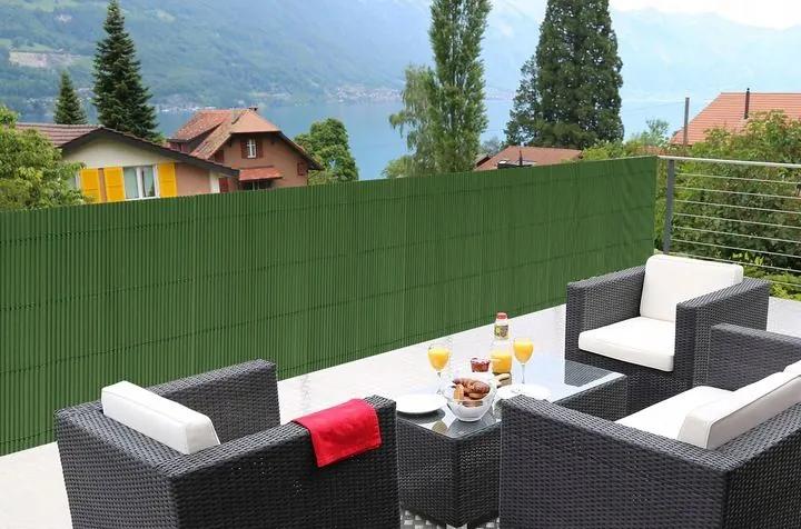 Bluegarden, PVC kryt/stínítko na terasu-balkon 100 x 400cm, zelená, OGR-20006