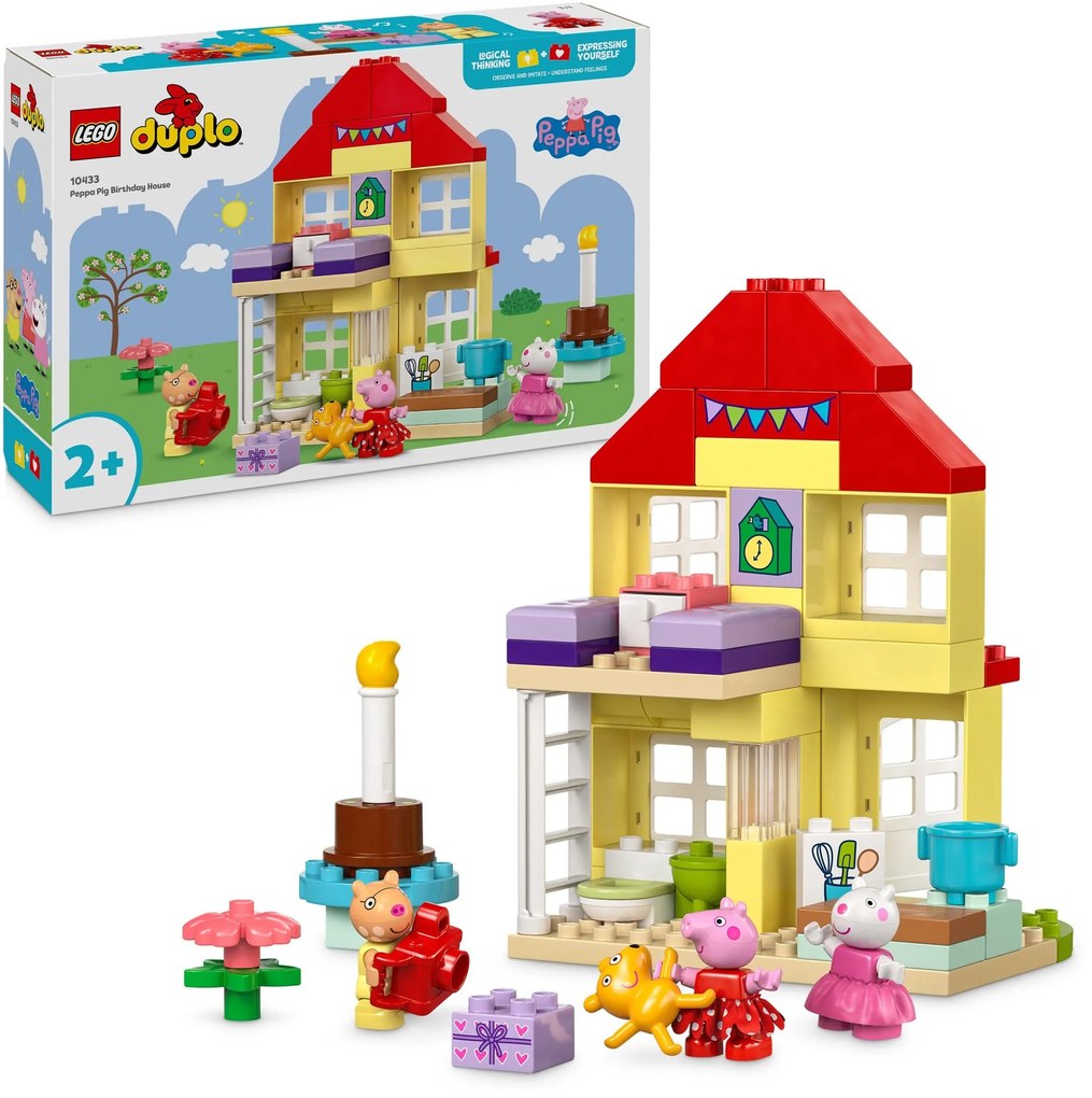 Lego stavebnice lego duplo 10433 prasátko peppa a narozeninový dům