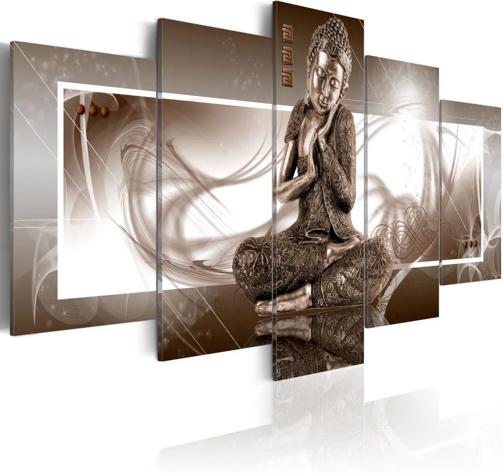 Obraz na plátně Bimago - Musing Buddha 100x50 cm