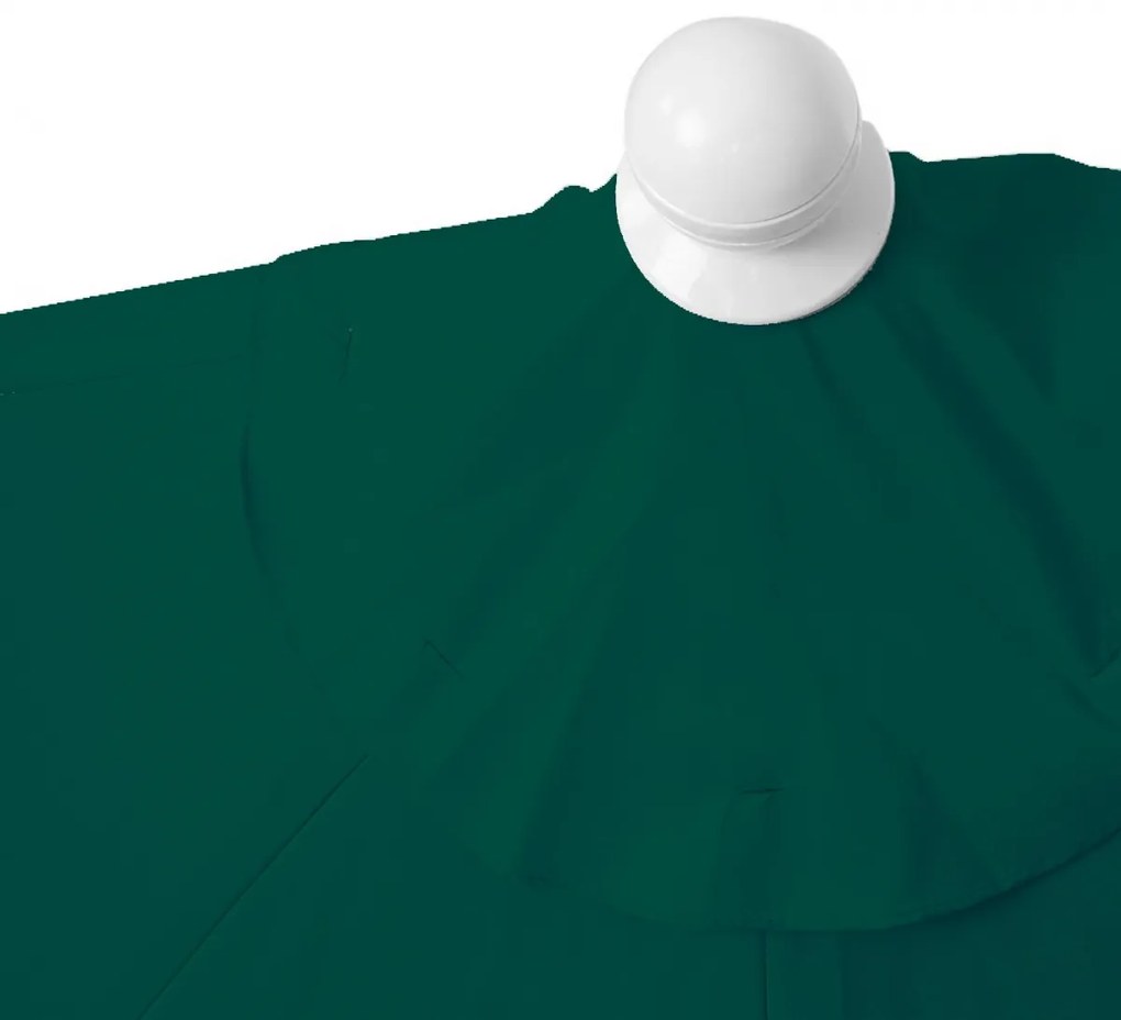 Slunečník půlkruh Parla - polyester/hliník - 270cm zelený bez stojanu