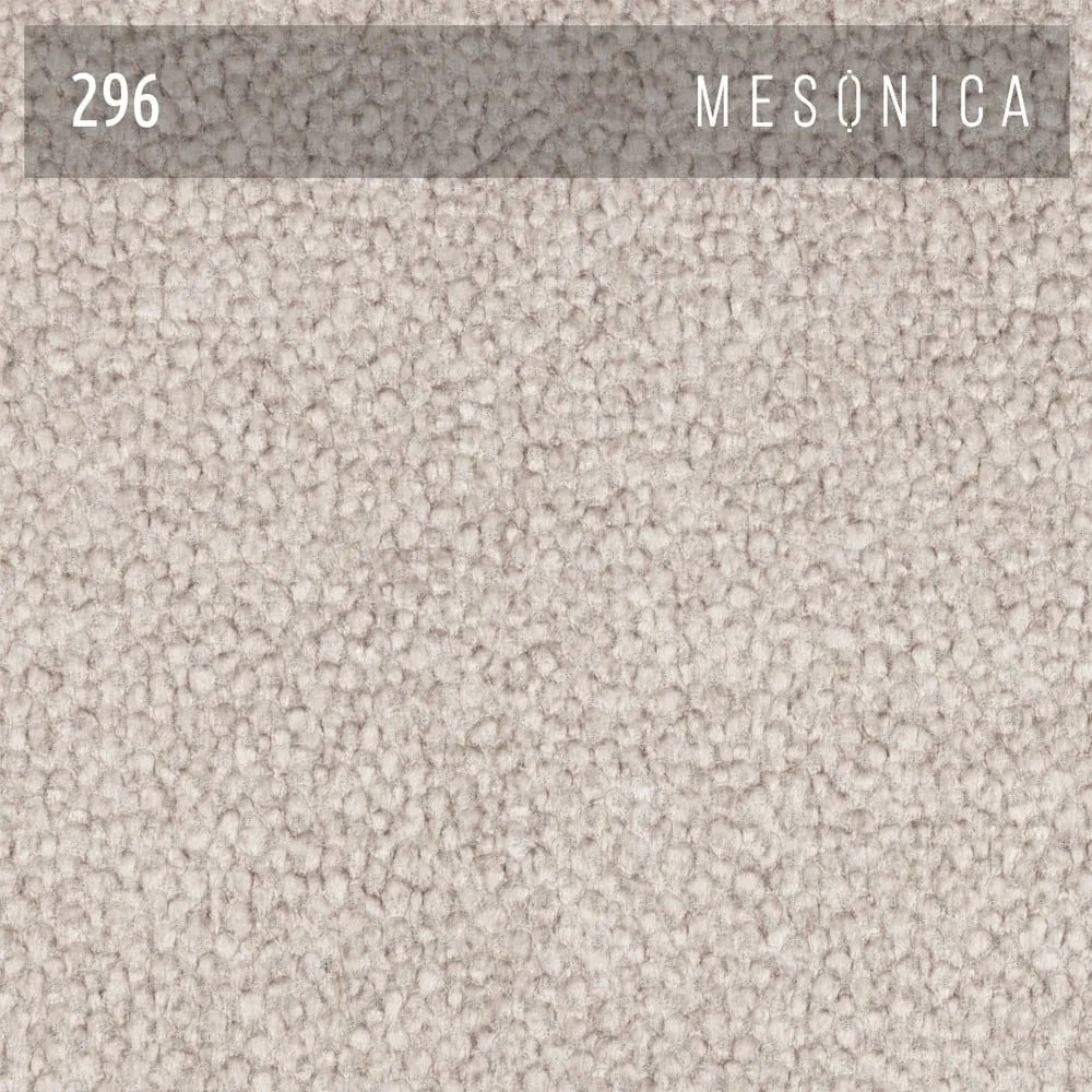 Krémová čalouněná dvoulůžková postel s roštem 180x200 cm Fioro – MESONICA