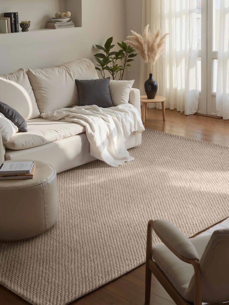 ELLE Decoration, Kusový koberec Lyon Beans 106315 Natural Beige z kolekce Elle, 200x290, béžová, ložnice