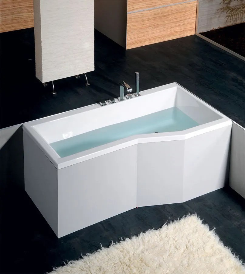 Polysan Polysan, VERSYS R asymetrická vana 160x84x70x47cm, bílá, 15611