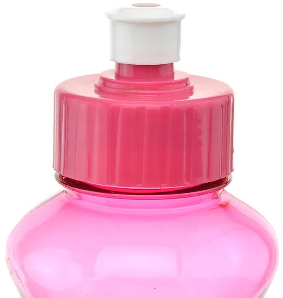 Sportovní PET lahev na nápoje 550 ml a tlačítkovým uzávěrem - Růžová