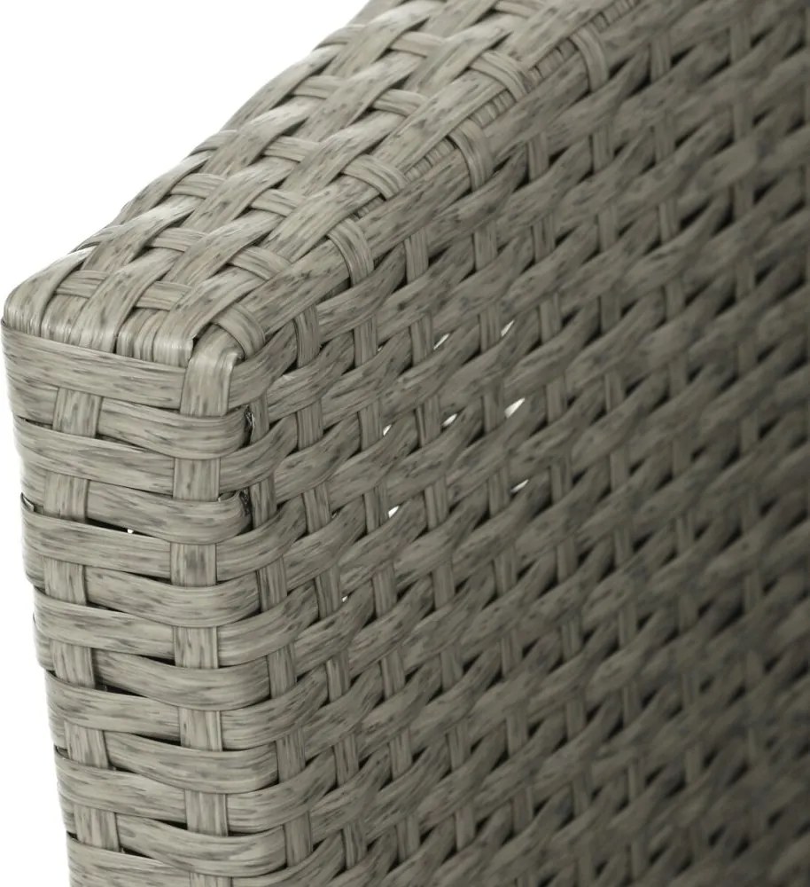 Zahradní sedací souprava AZS-A1523 GREY, polyratan, šedá (114 x 63) cm