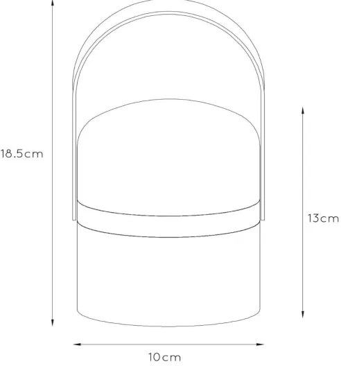Lucide 06802/01/33 -LED Venkovní stmívatelná lampa LITTLE JOE LED/0,3W/3,7V IP44