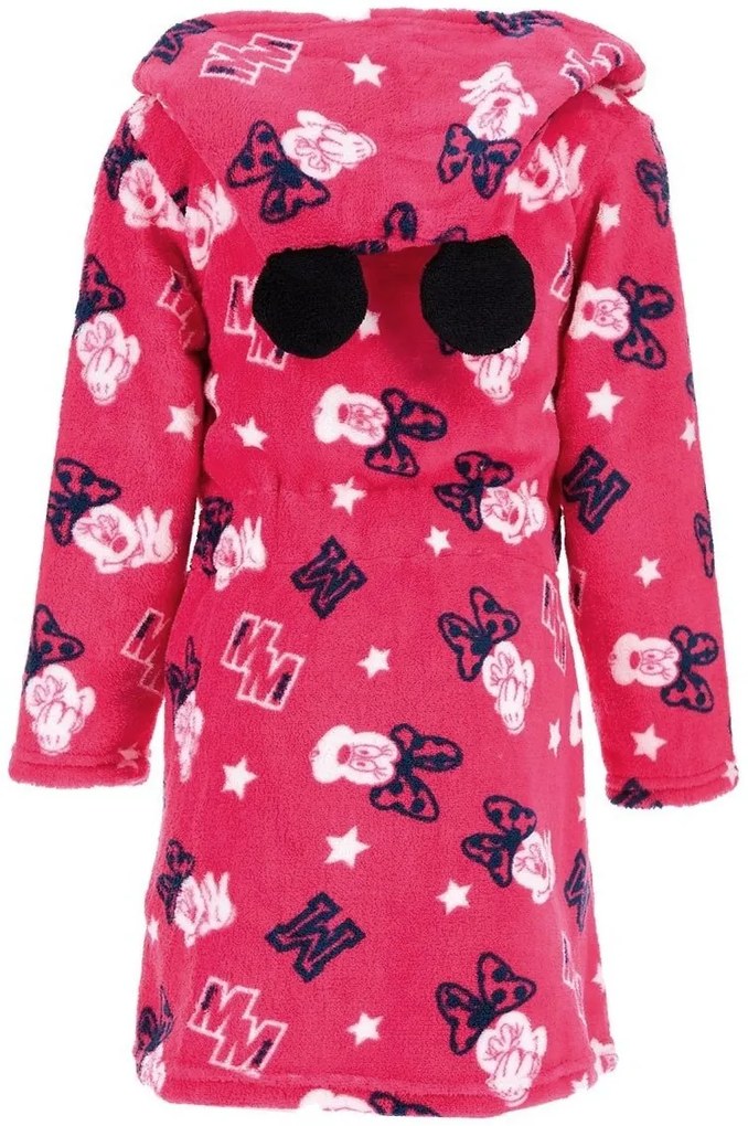 Dětský / dívčí coral fleece župan s kapucí Minnie Mouse - Disney, EU 104 Růžová