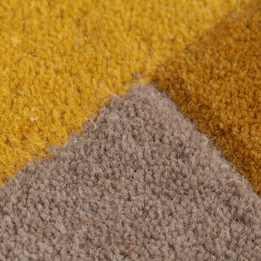 Flair Rugs, Kusový koberec Abstract Collage Ochre/Natural, 150x240, žlutá, kancelář
