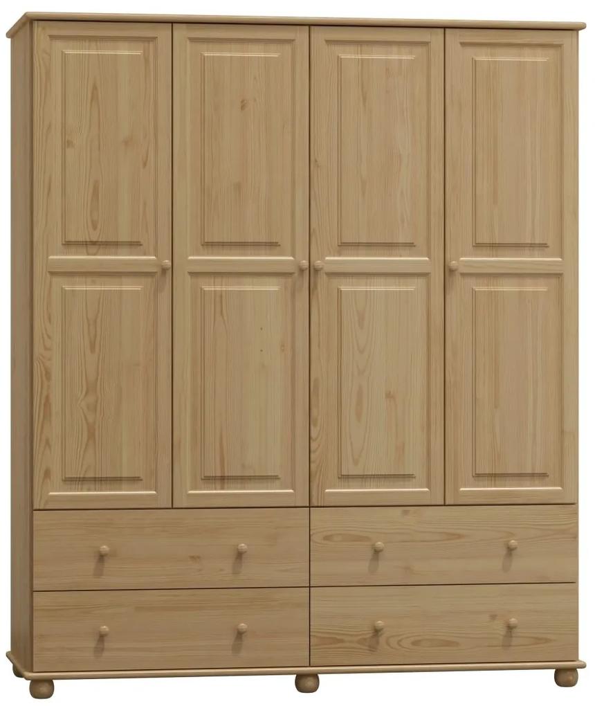 Vomaks unit, s.r.o. Šatní skříň 79 Klasik Barva: surové dřevo, Šířka: 180 cm