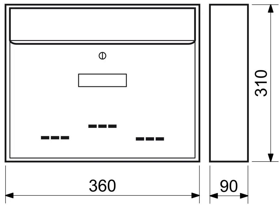 Richter Czech Poštovní schránka ocelová BK.31.D.AM