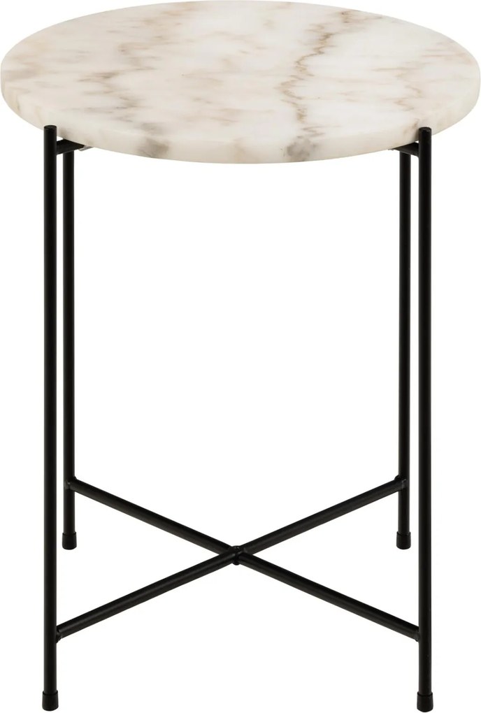 ACTONA Kulatý odkládací stolek AVILA světlý ⌀42 cm