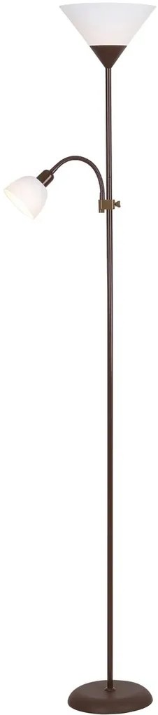 Rabalux Stojací lampa Action 2xE27/230V/178cm, hnědá