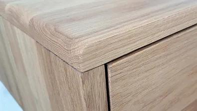 Dřevěný noční stolek z masivu Postelia LEVANTE, BUK 35x35 cm